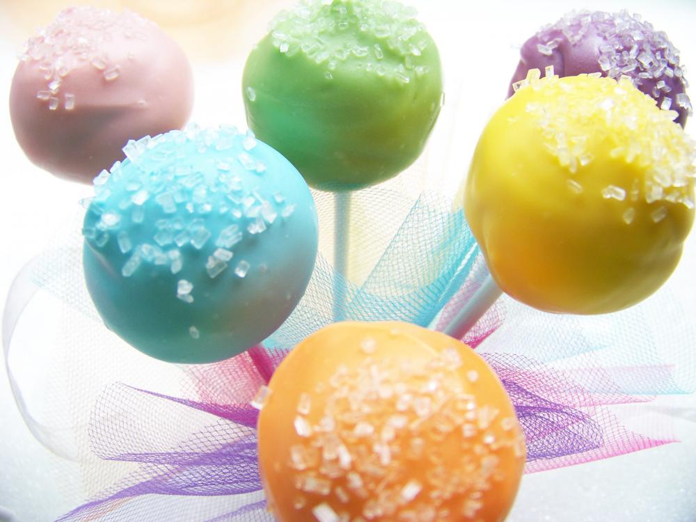 Cake Pops - Sugar Topped Cake Pops, Cake On A Stick, Cake Truffles on ...